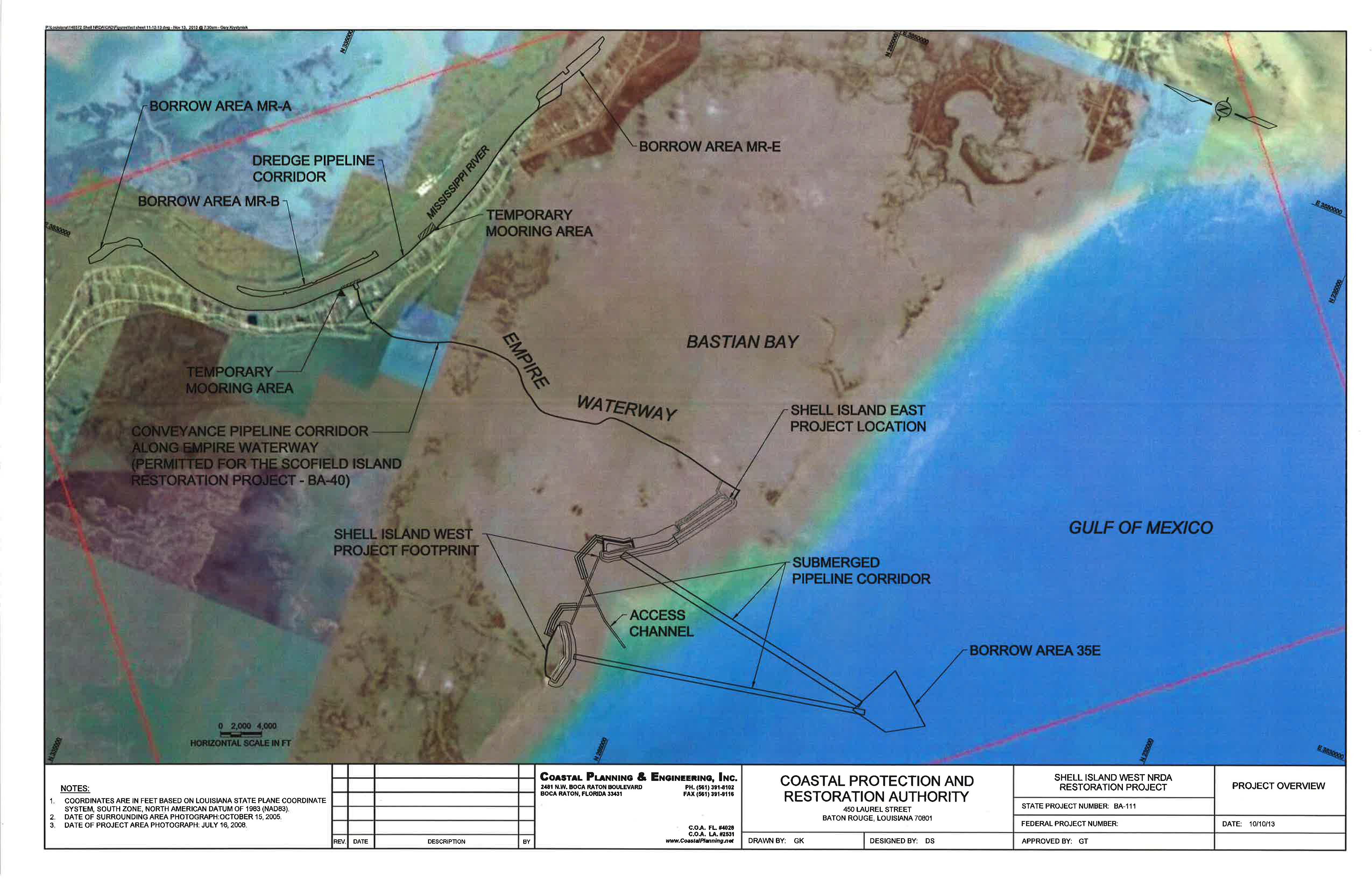 CPRA shell island west - Restore the Mississippi River Delta