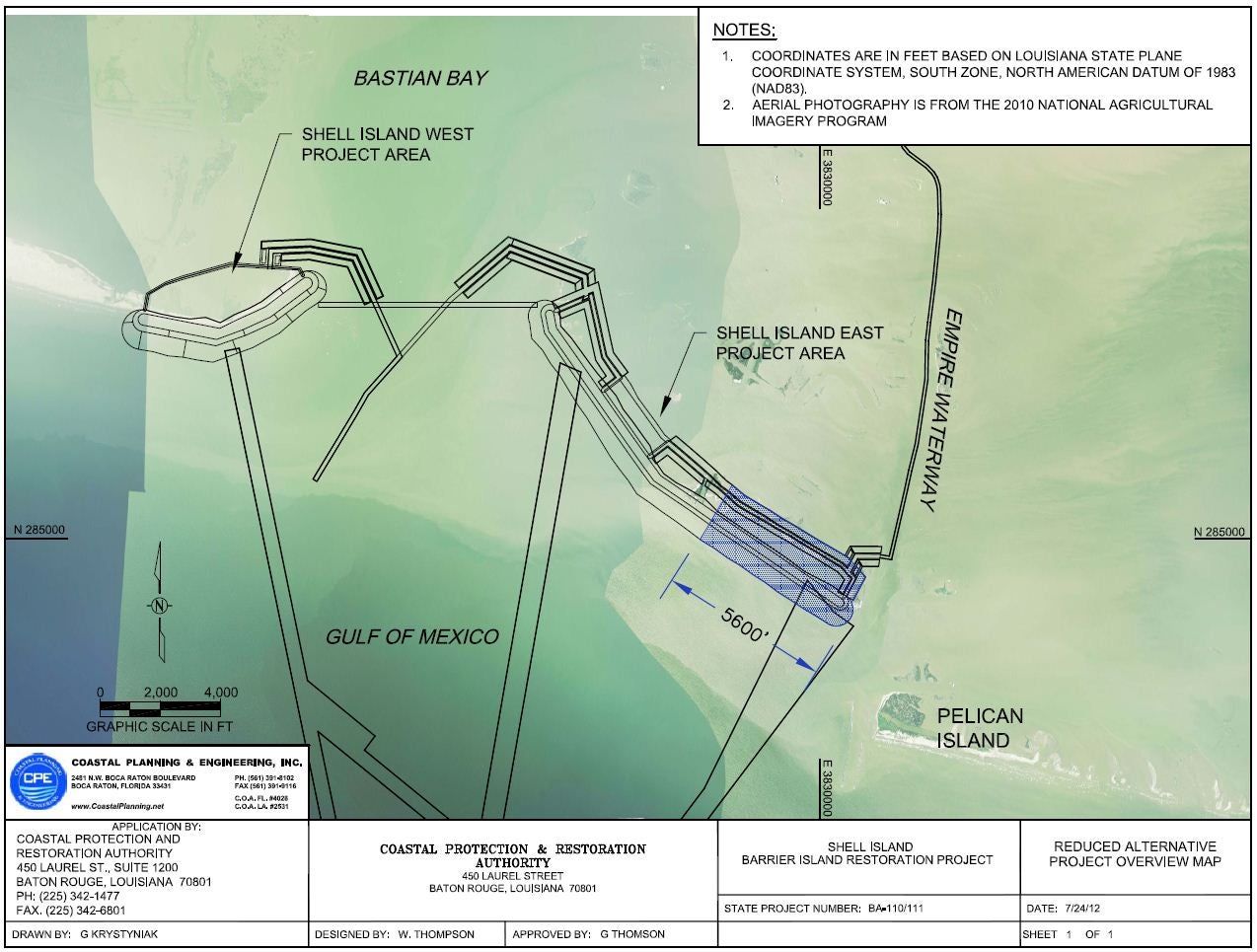 CPRA shell island west2 - Restore the Mississippi River Delta