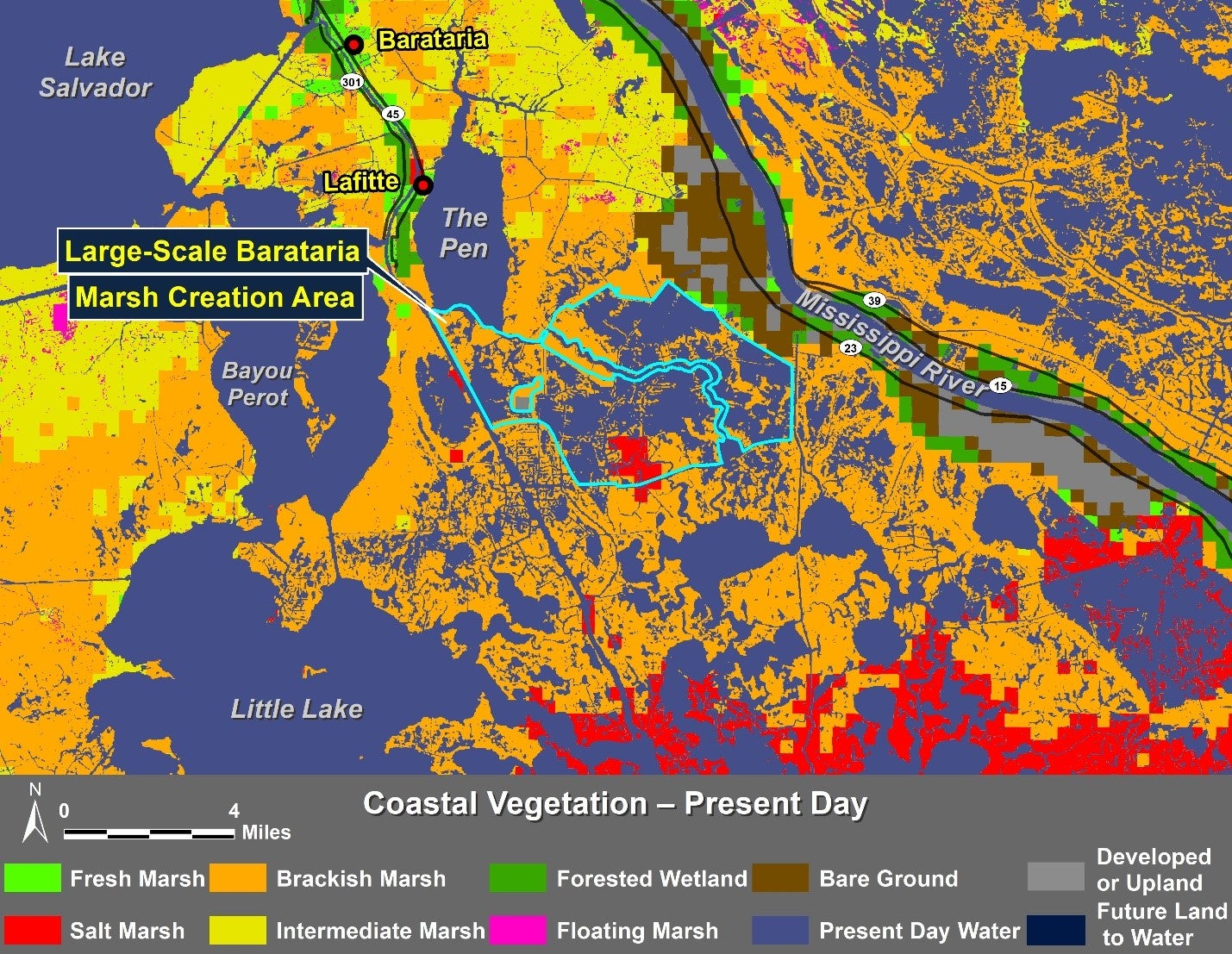 barataria-marsh-creation-map - Restore the Mississippi River Delta