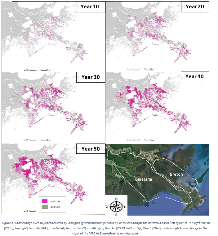 Land Loss Timeline - Restore the Mississippi River Delta