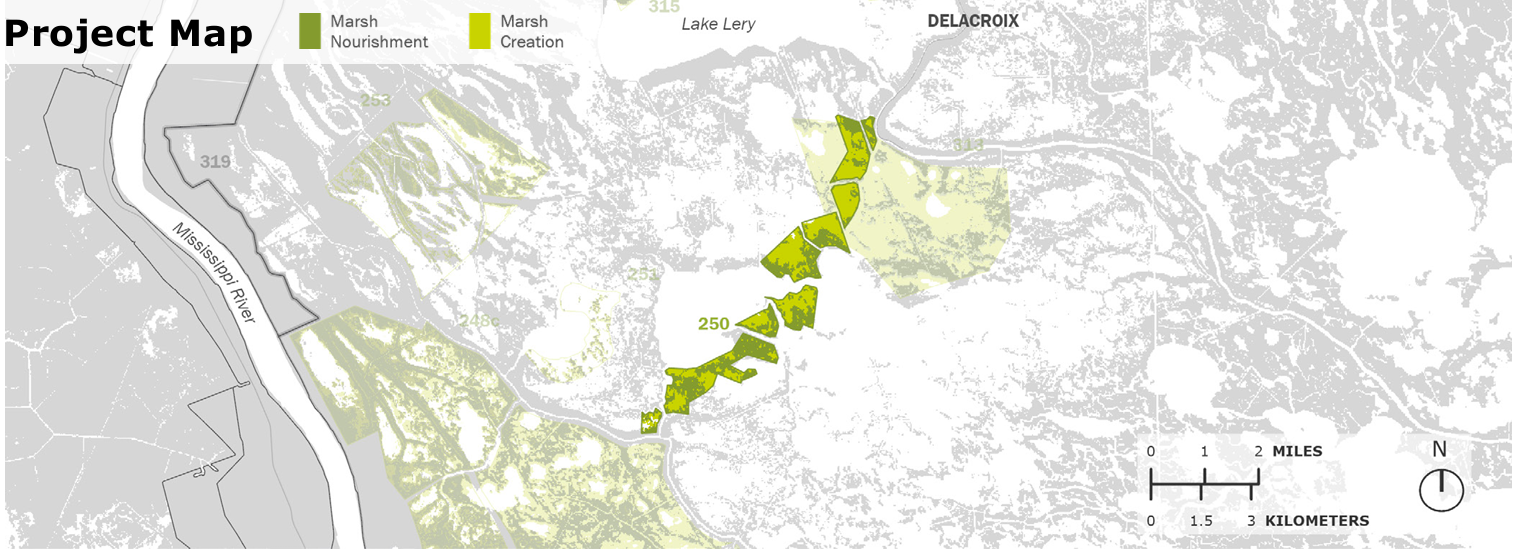 Delacroix Marsh Creation | Coastal Restoration Project