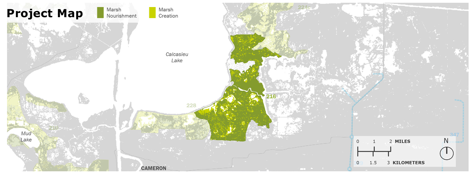 Calcasieu Lake Marsh Creation | 2023 Coastal Master Plan | Coastal ...